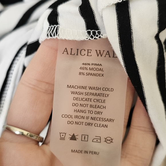 Alice Walk | Tops | Alice Walk The Three Quarter Tee Shirt | Poshmark